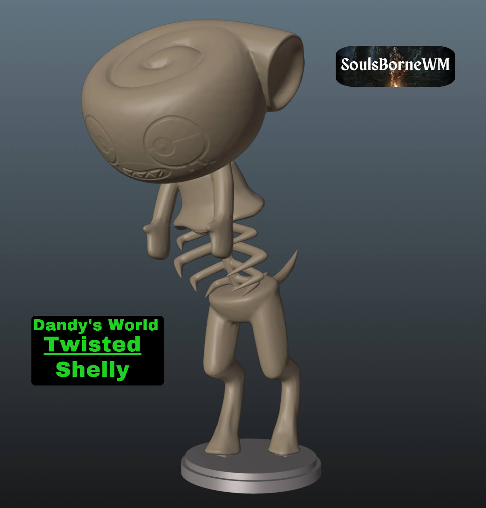 Dandy's World Twisted Shelly - 3D Model by SOULSBORNEWM