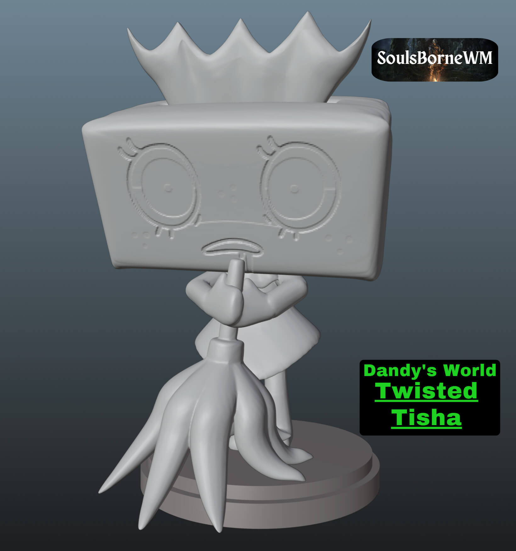 Dandy's World Twisted Tisha - 3D Model by SOULSBORNEWM
