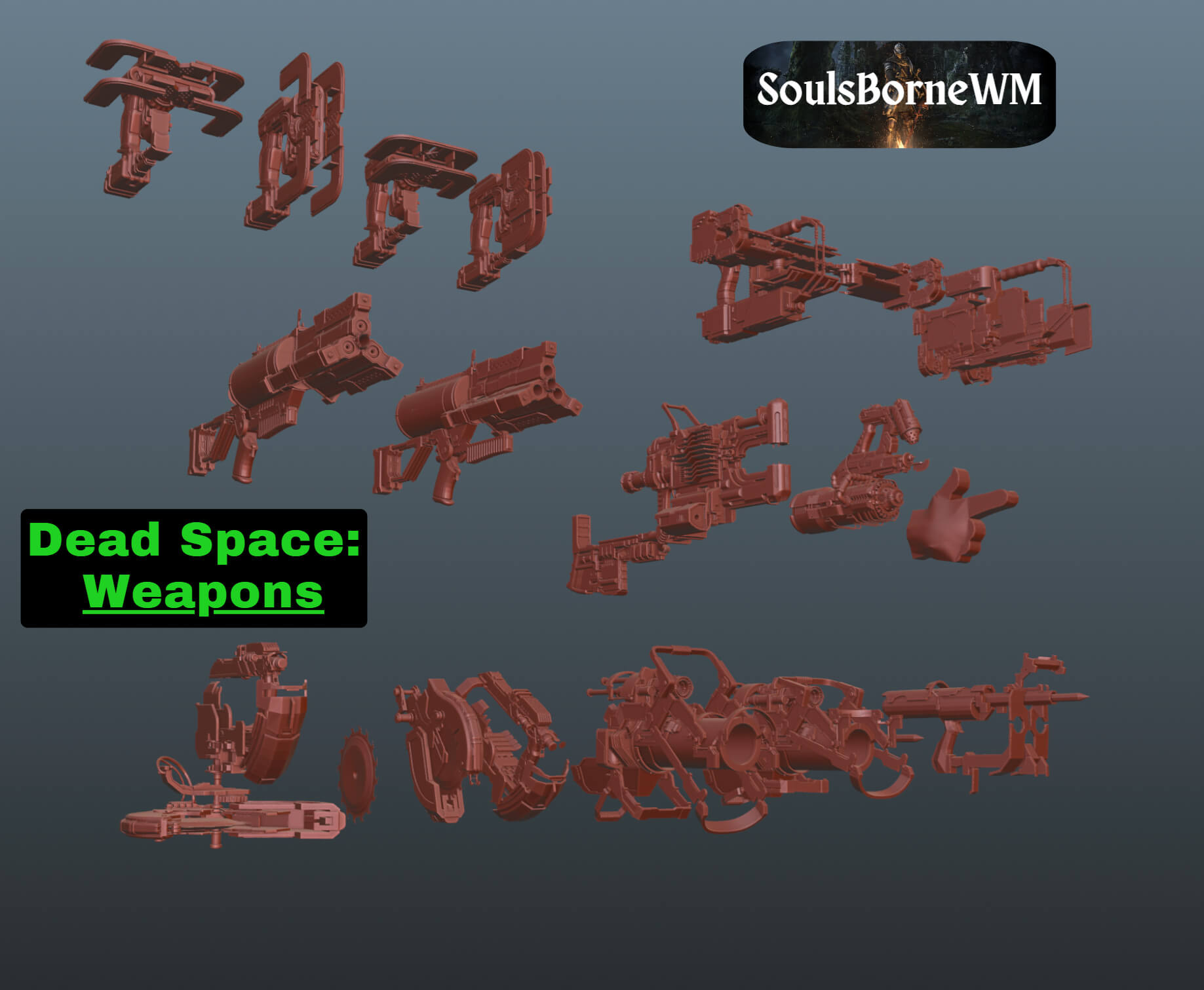 Dead Space Weapons Pack - 3D Model by SOULSBORNEWM
