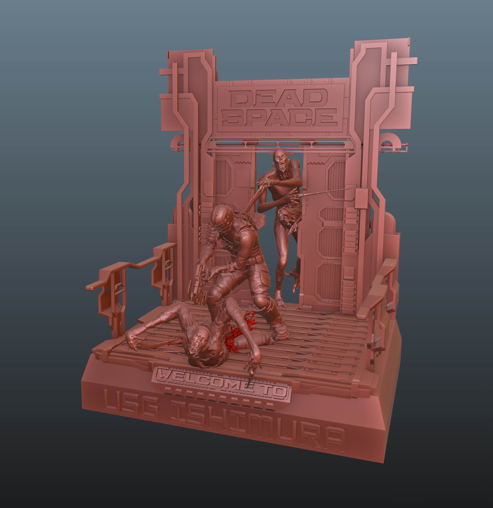 Dead Space Welcome To Ishimura Diorama - 3D Model by SOULSBORNEWM