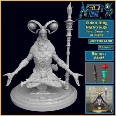 Elden Ring Nightreign Libra Creature of Night - 3D Model by SOULSBORNEWM