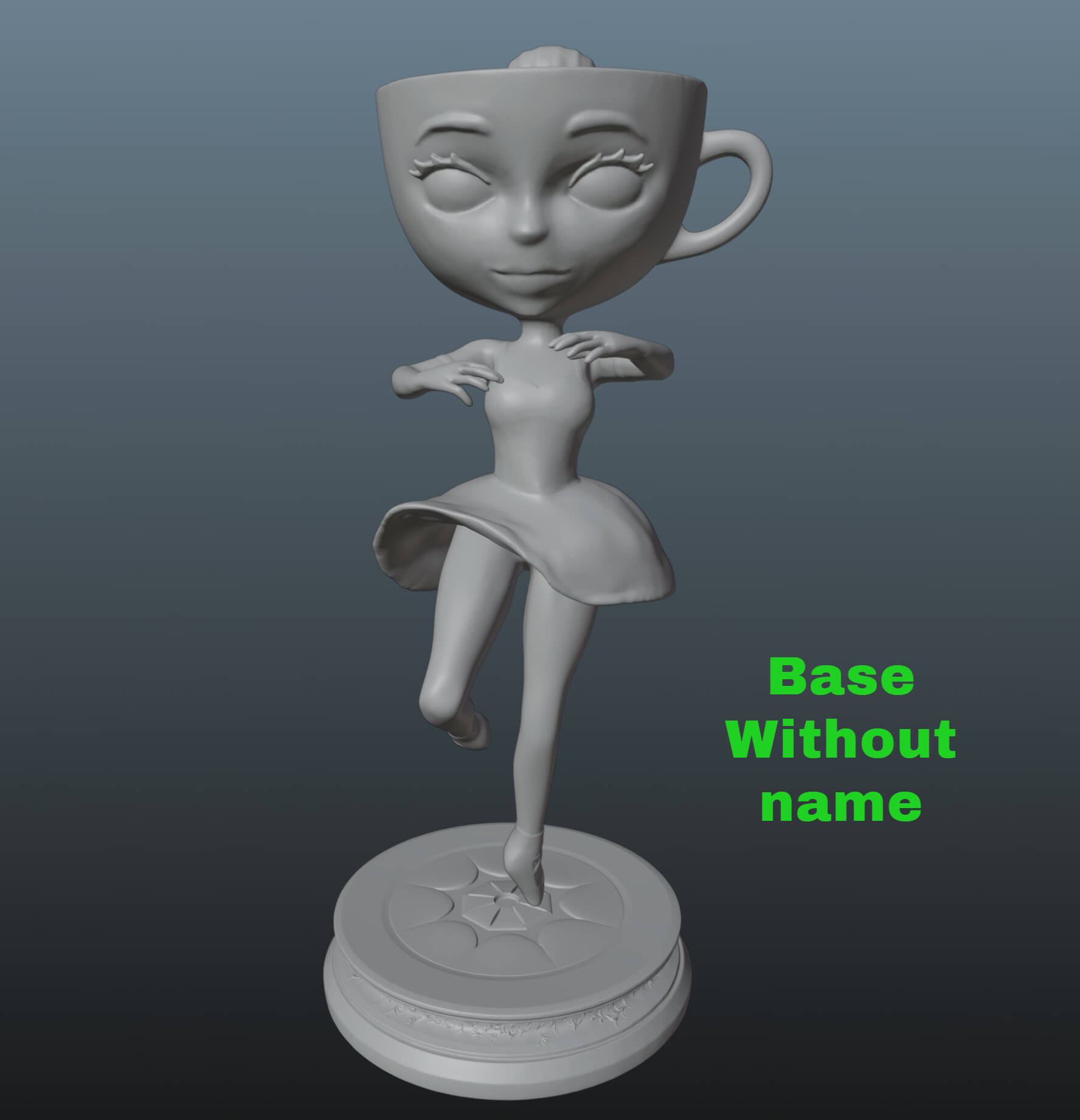 Italian Brainrot Ballerina Cappuccina - 3D Model by SOULSBORNEWM