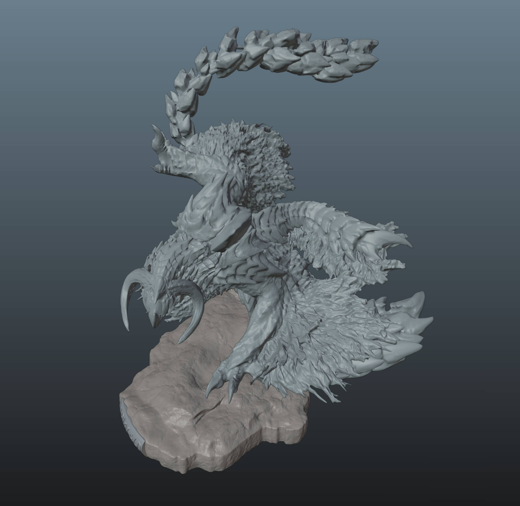 Monster Hunter Wilds Arkveld - 3D Model by SOULSBORNEWM