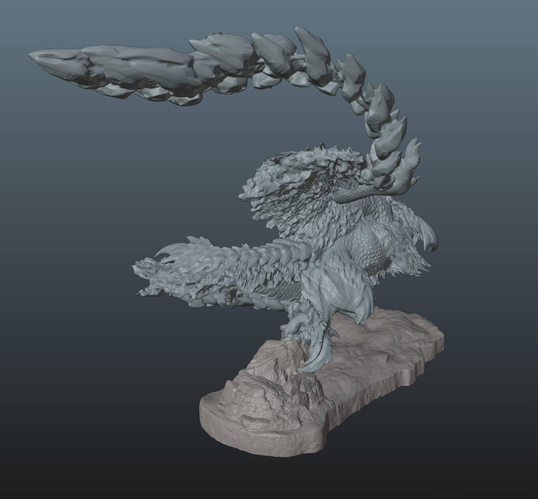 Monster Hunter Wilds Arkveld - 3D Model by SOULSBORNEWM