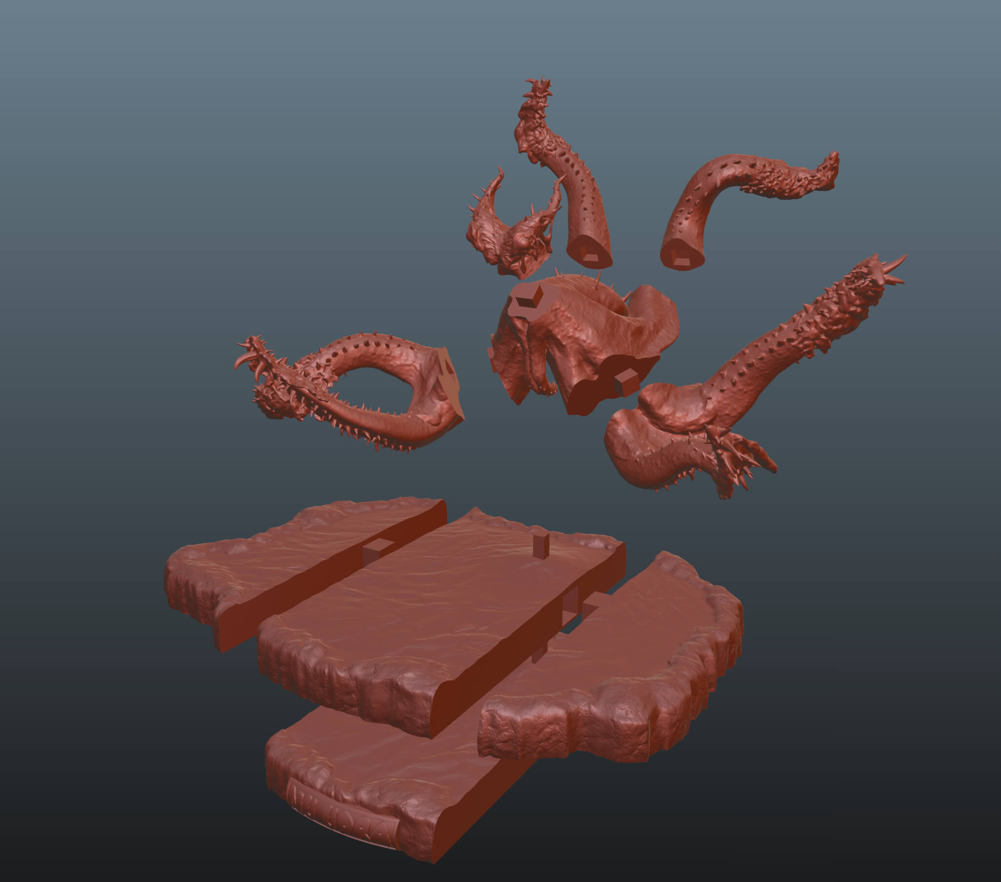 Monster Hunter Wilds Nu Udra - 3D Model by SOULSBORNEWM