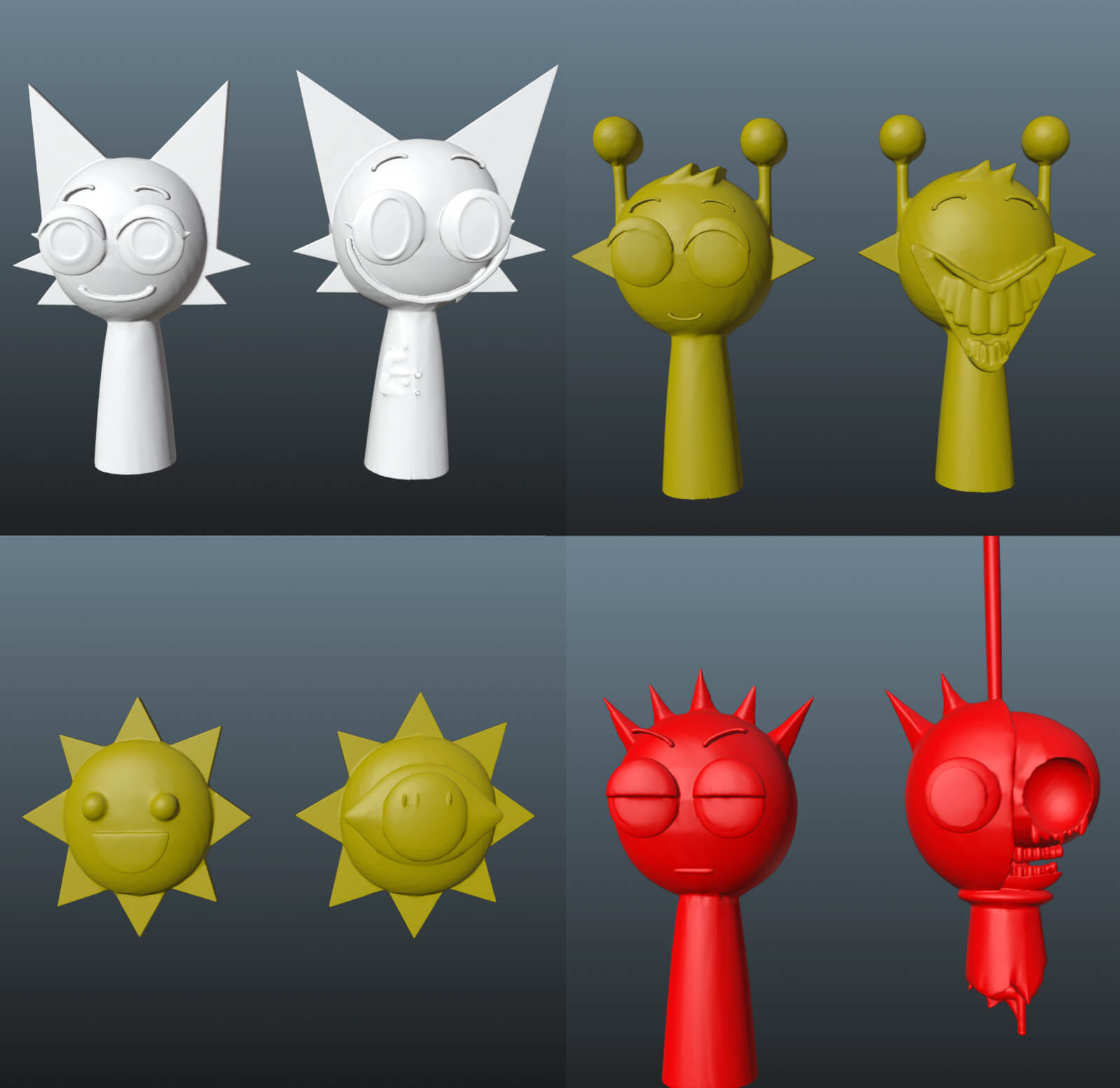 Sprunki Bundle - 3D Model by SOULSBORNEWM