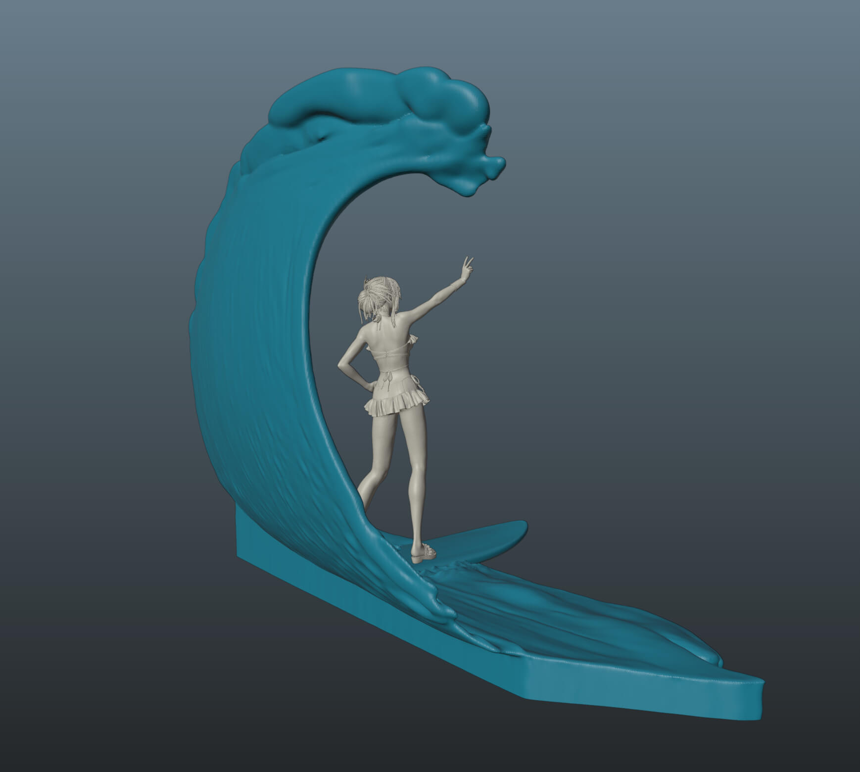 Tifa Swimsuit - 3D Model by SOULSBORNEWM