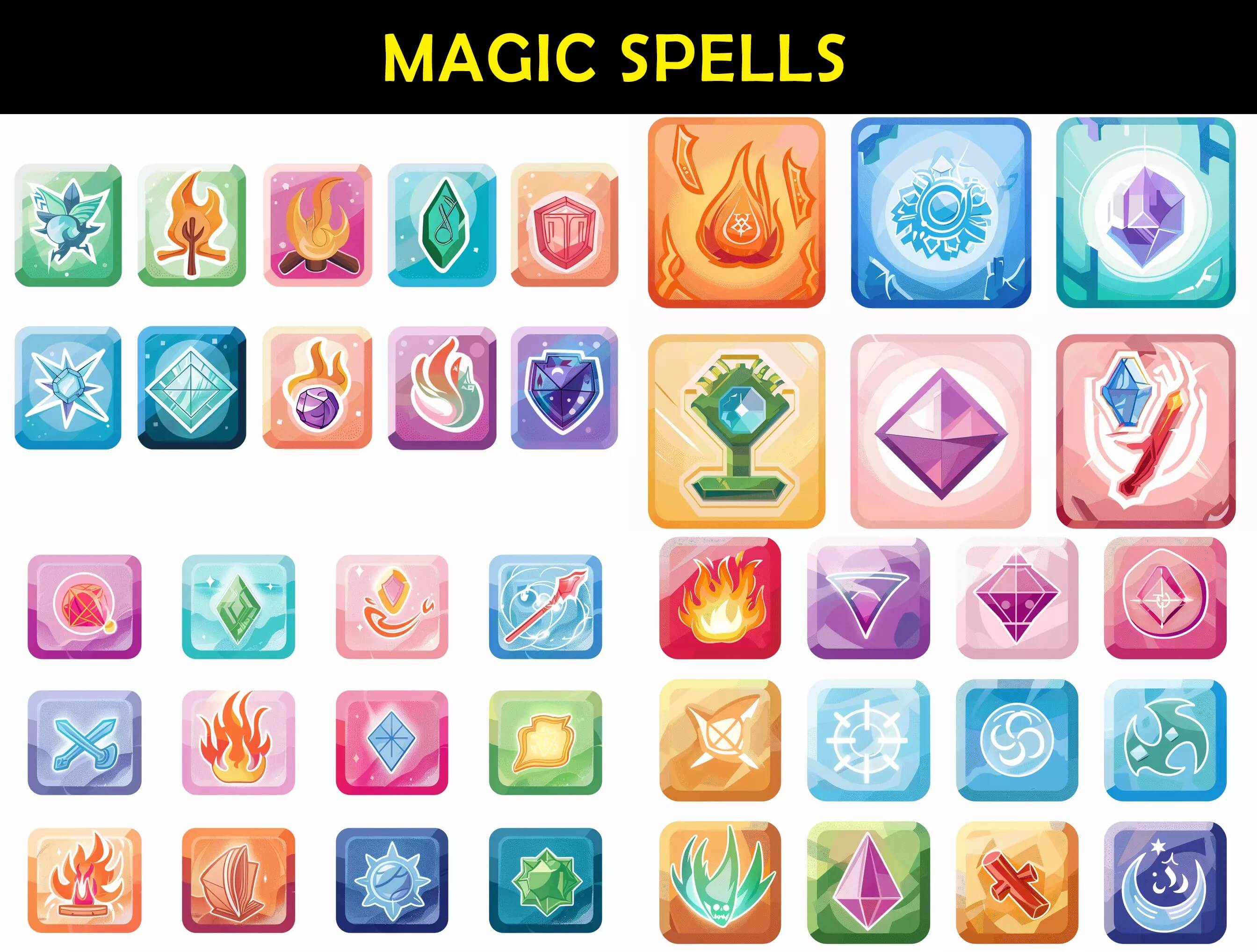 2100 Spellbook & Badges Megapack - 2D Game Asset by SoundPro