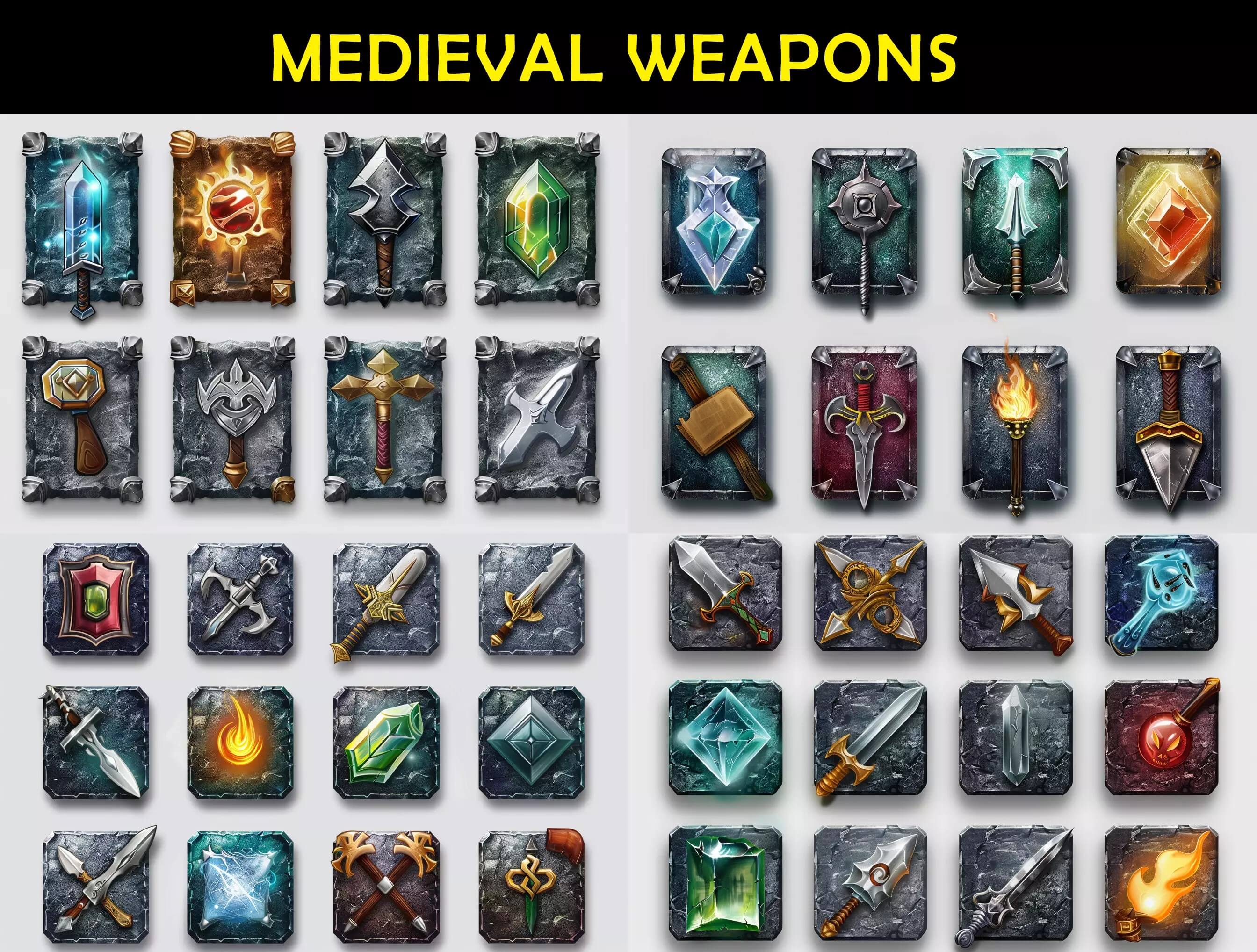 2100 Spellbook & Badges Megapack - 2D Game Asset by SoundPro