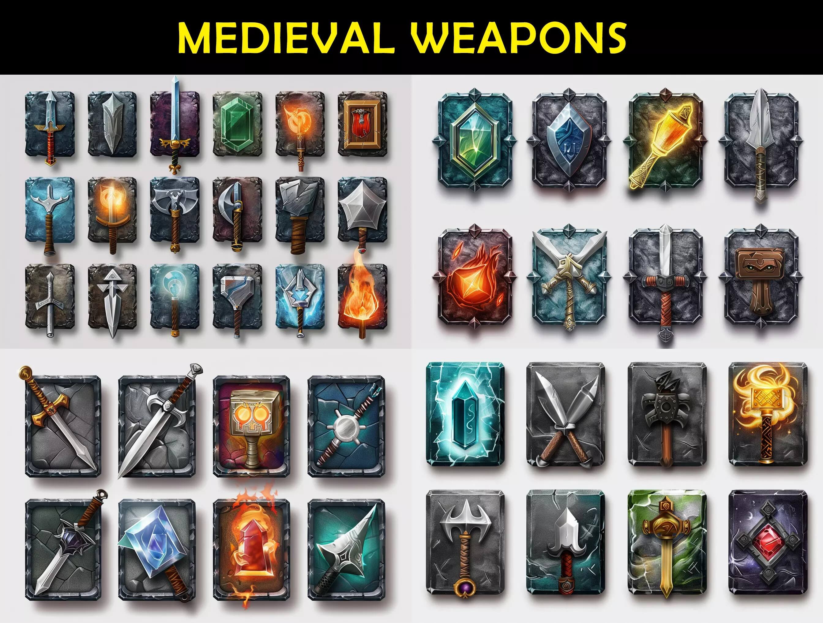 2100 Spellbook & Badges Megapack - 2D Game Asset by SoundPro