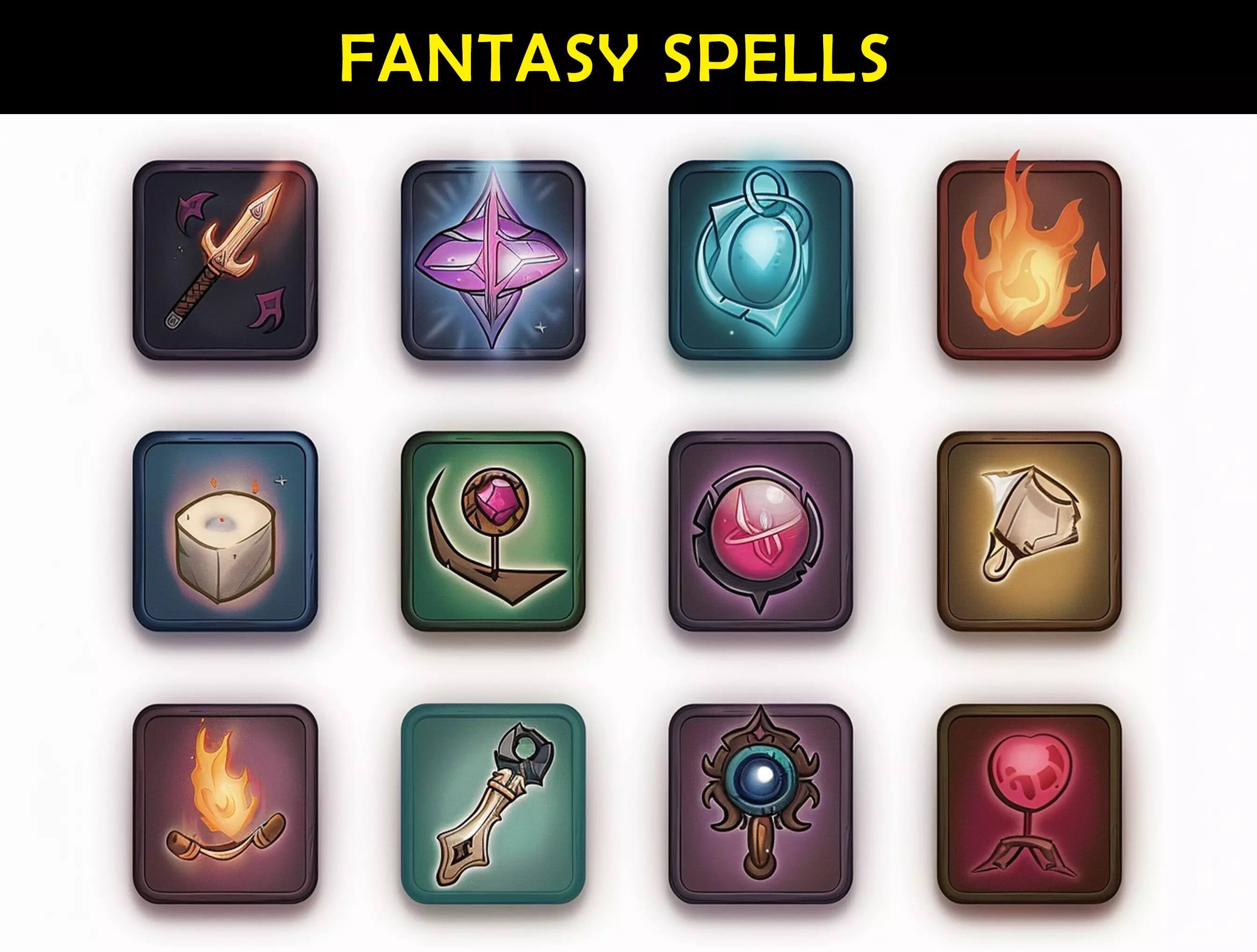 2100 Spellbook & Badges Megapack - 2D Game Asset by SoundPro