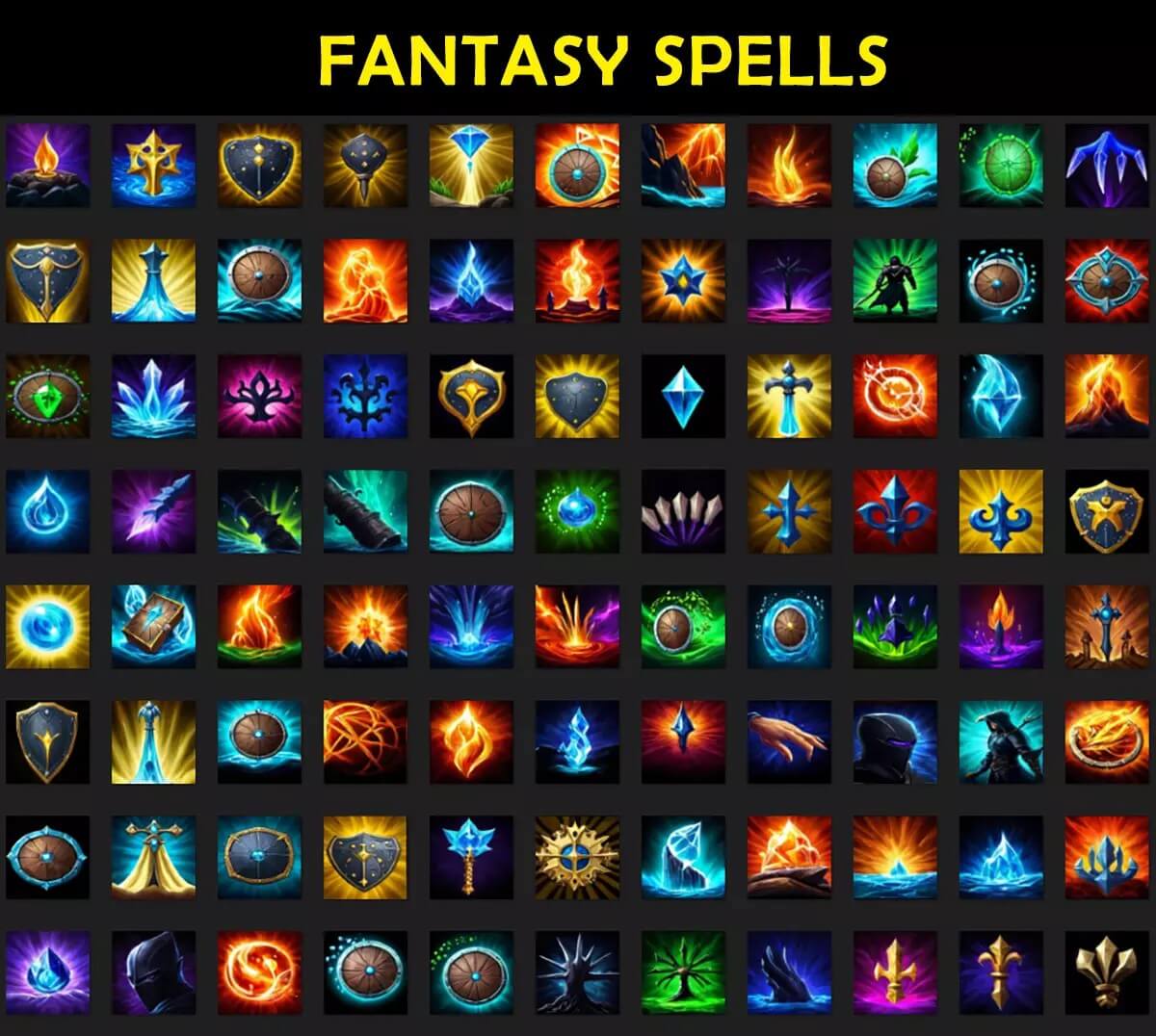 2100 Spellbook & Badges Megapack - 2D Game Asset by SoundPro