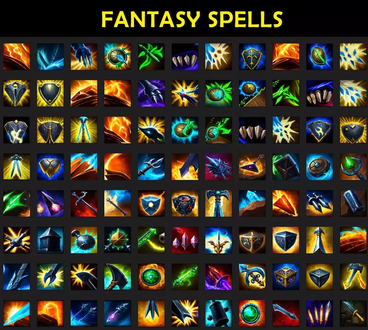 2100 Spellbook & Badges Megapack - 2D Game Asset by SoundPro