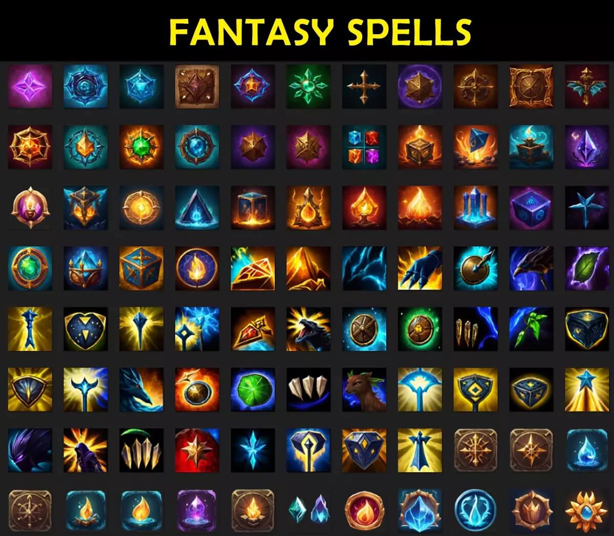 2100 Spellbook & Badges Megapack - 2D Game Asset by SoundPro