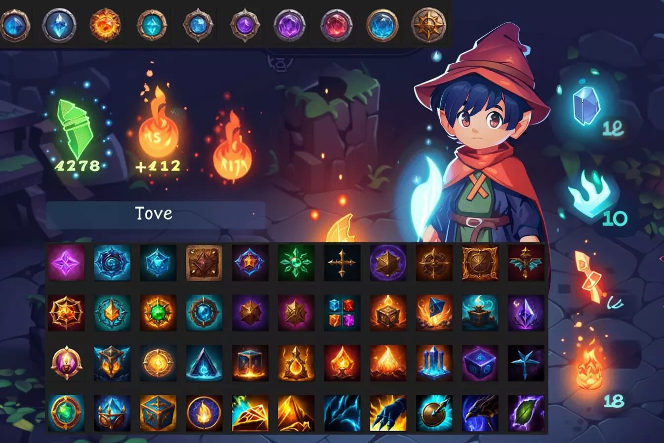 2100 Spellbook & Badges Megapack - 2D Game Asset by SoundPro