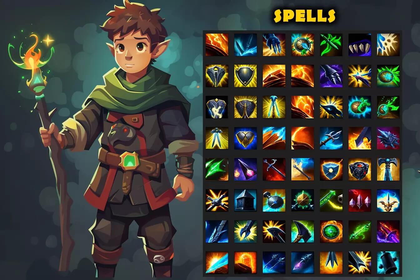 2100 Spellbook & Badges Megapack - 2D Game Asset by SoundPro