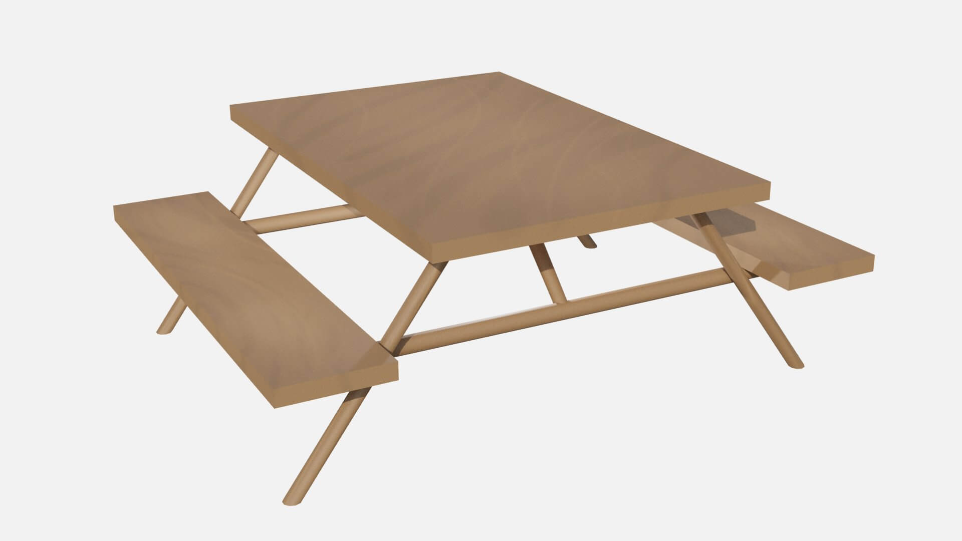 Picnic Table - 3D Model by Sourabh_27