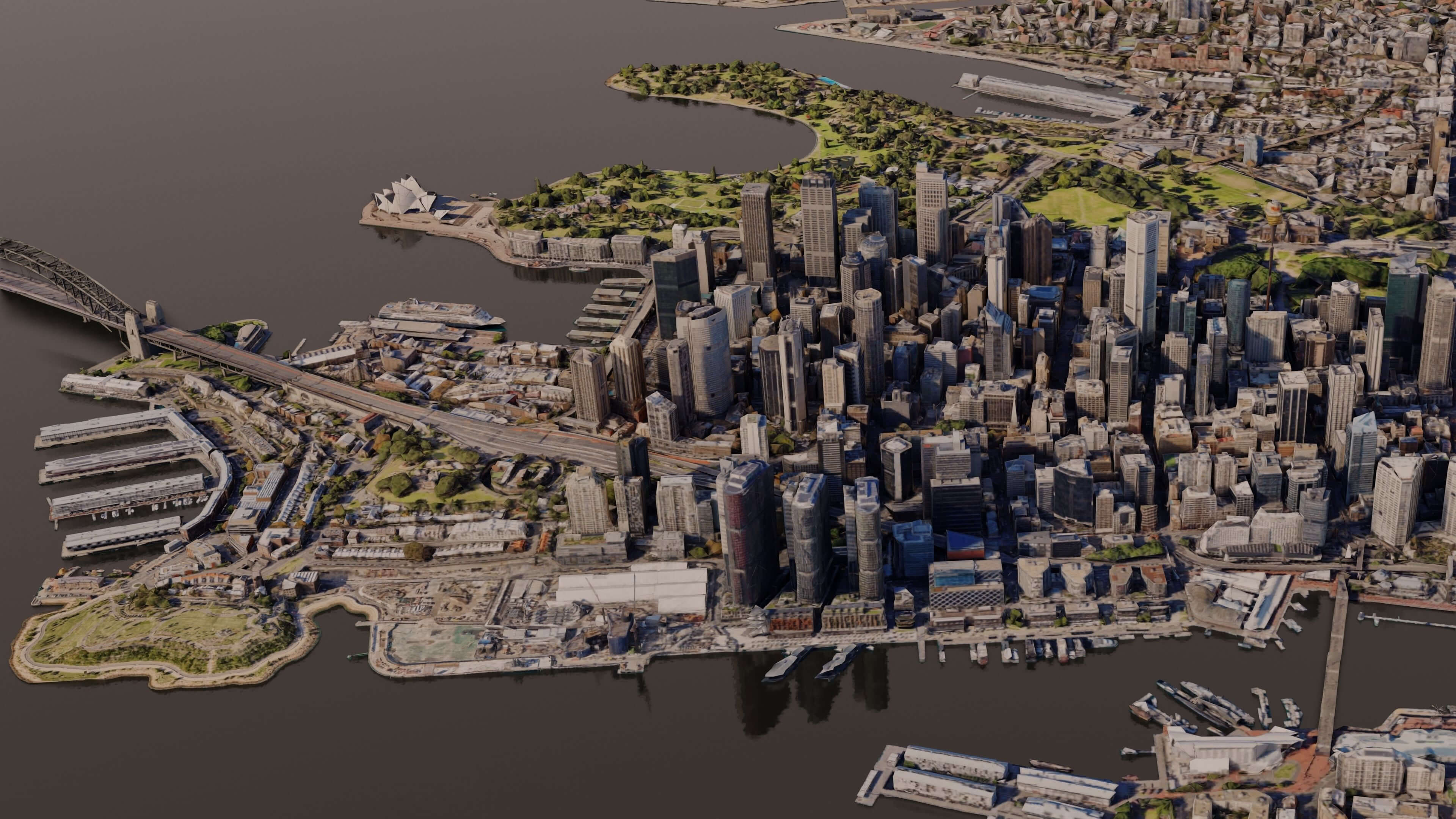 3D Skyline Sydney City Map by Sourav 3D Creation