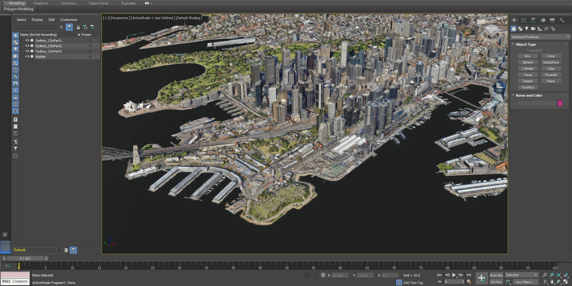 3D Skyline Sydney City Map by Sourav 3D Creation