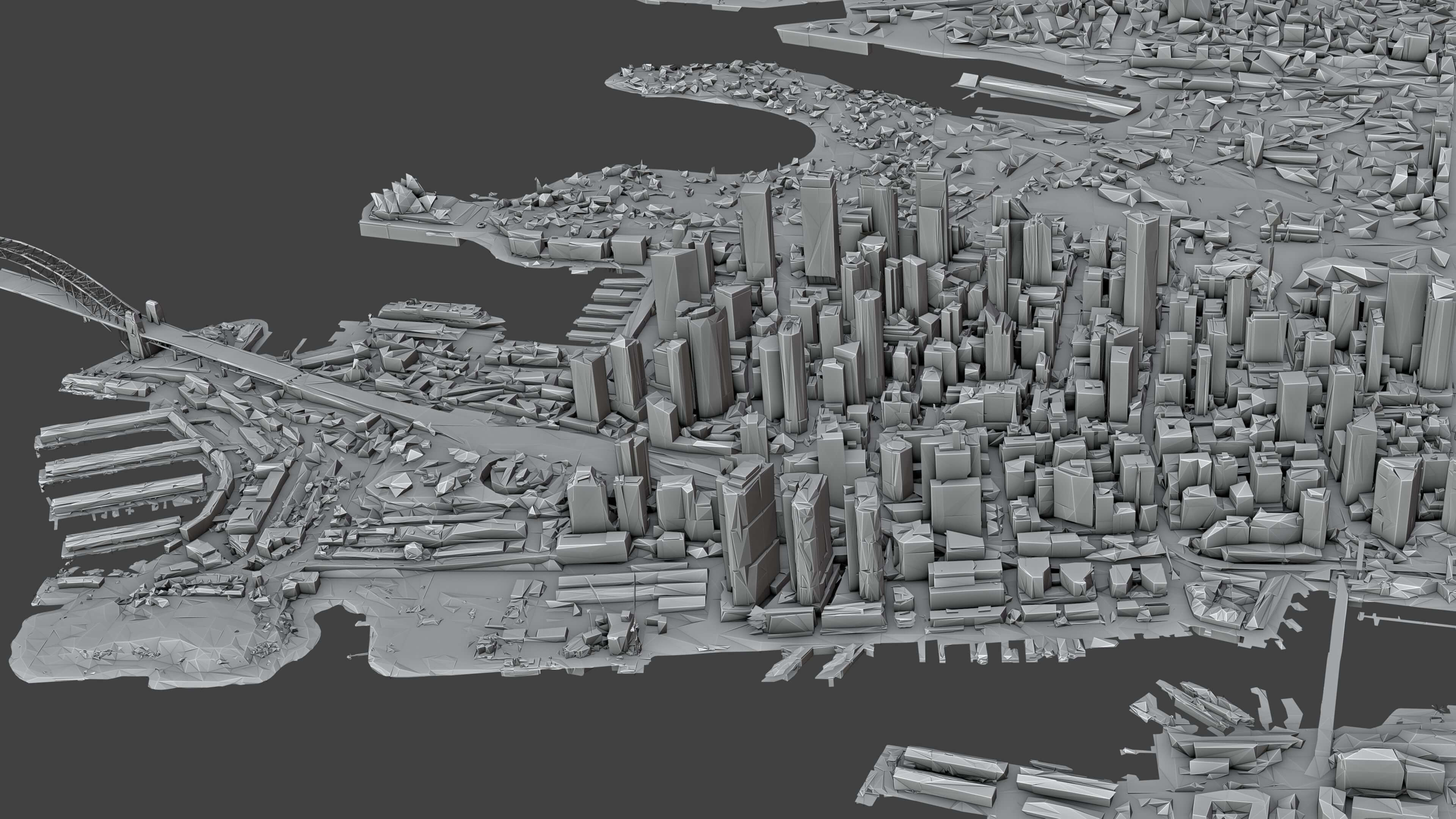 3D Skyline Sydney City Map by Sourav 3D Creation