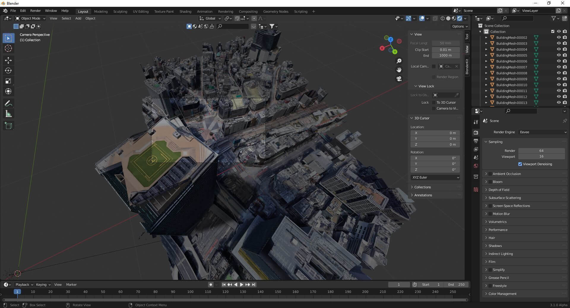 3D Tokyo Shibuya Scramble Crossing Low Poly Model by Sourav 3D Creation