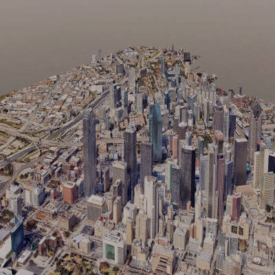 Dallas Skyline City Map - 3D Model by Sourav 3D Creation
