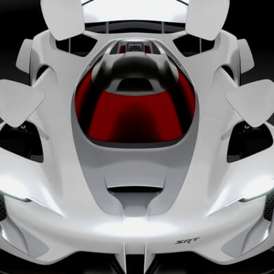Dodge SRT Tomahawk X Vision GT4 3D Model by Sourav 3D Creation