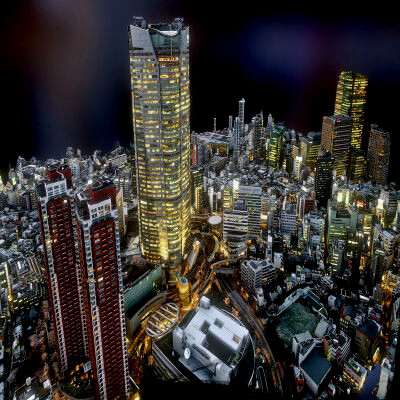Osaka Skyline City Model with Textured by Sourav 3D Creation