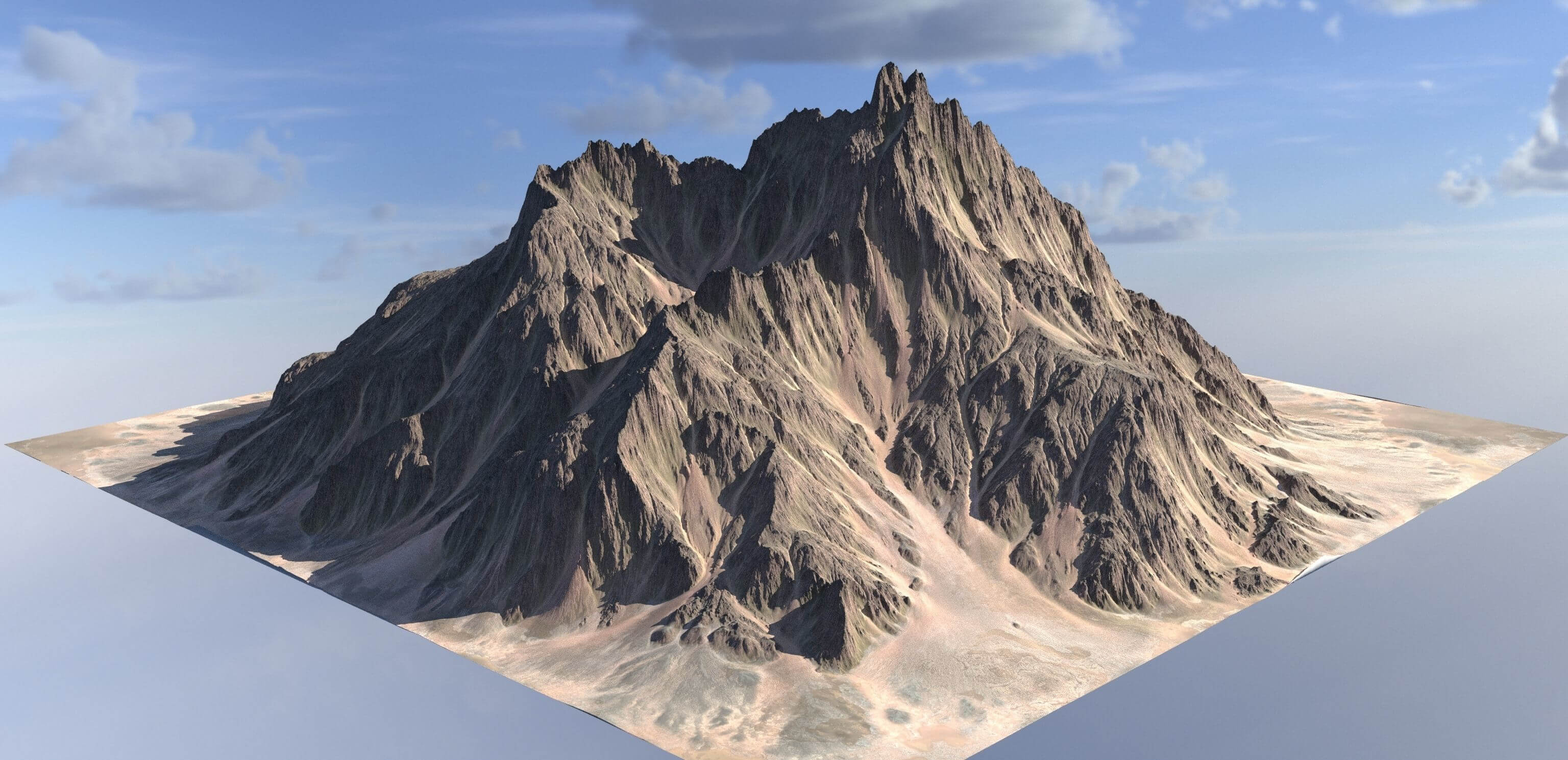 Realistic Summer Mountain 3D Design by Sourav 3D Creation