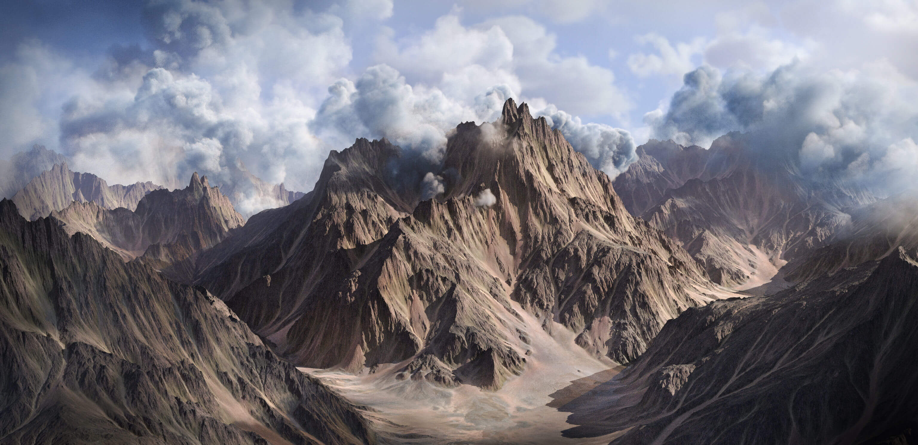 Realistic Summer Mountain 3D Design by Sourav 3D Creation