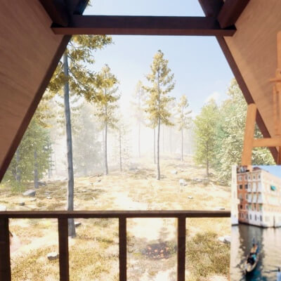 Realistic Forest Wooden House Design - 3D Model by Sourav 3D Creation