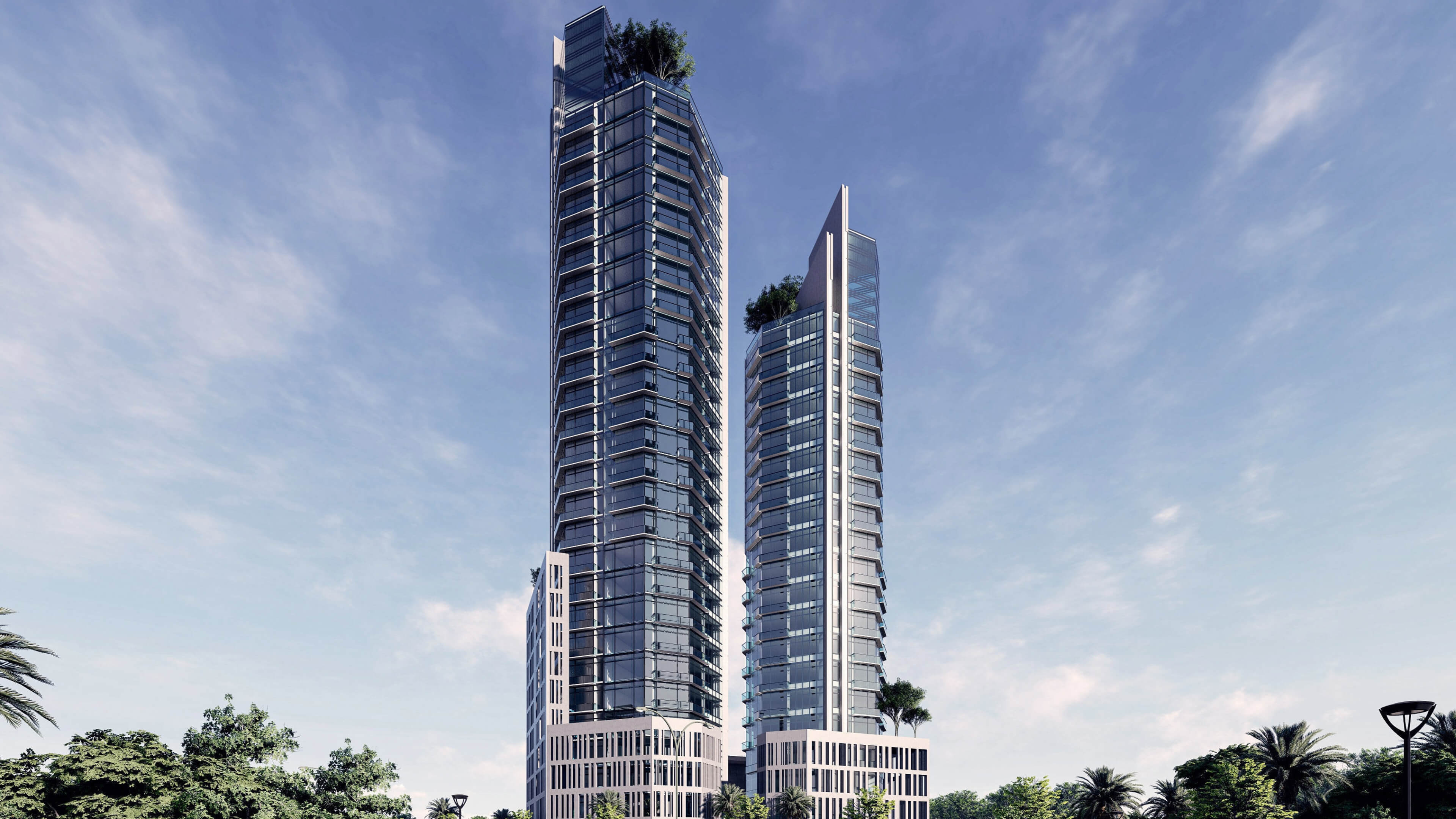 Twin Tower Realistic 3D Model by Sourav 3D Creation