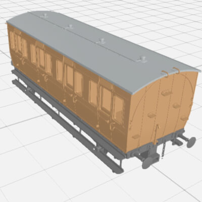 OO Gauge 4 Wheel Coach for Model Railways GWR LNER LMS by southseact