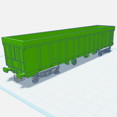 OO Gauge IOA/MJA Box Wagon - Model Railway Bogie Wagon by southseact
