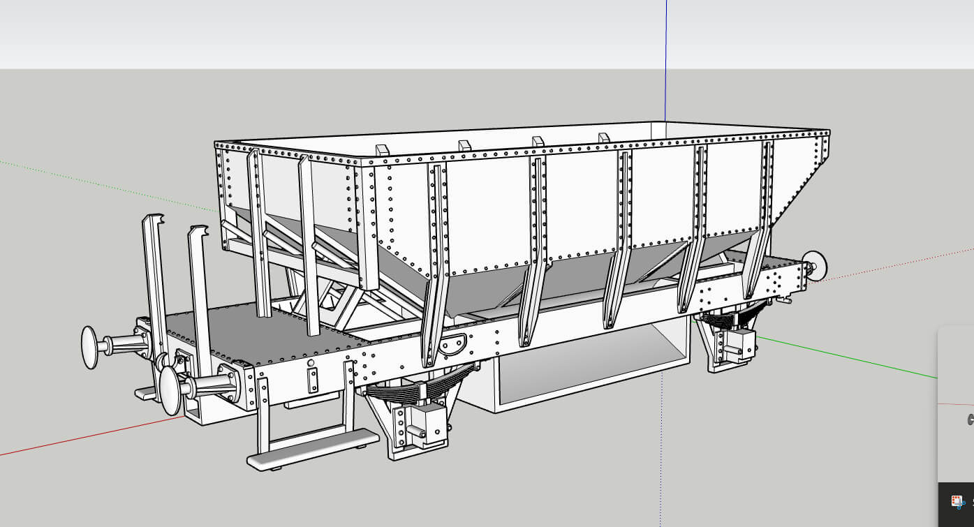 Oo Gauge Trout Ballast Hopper - Model Railway Wagon by southseact