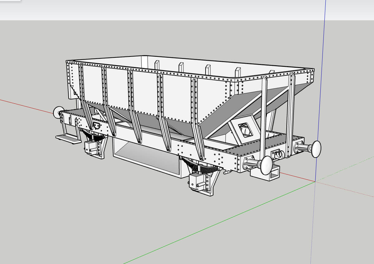 Oo Gauge Trout Ballast Hopper - Model Railway Wagon by southseact