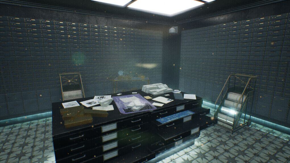 Vault Interior 3D Render, Digital Art by spadedallover