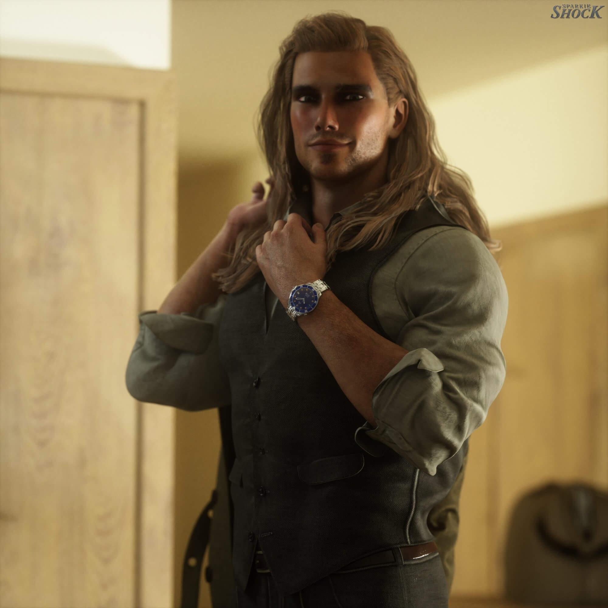 Daniel - Models 3D Render, Digital Art by SparkieShock