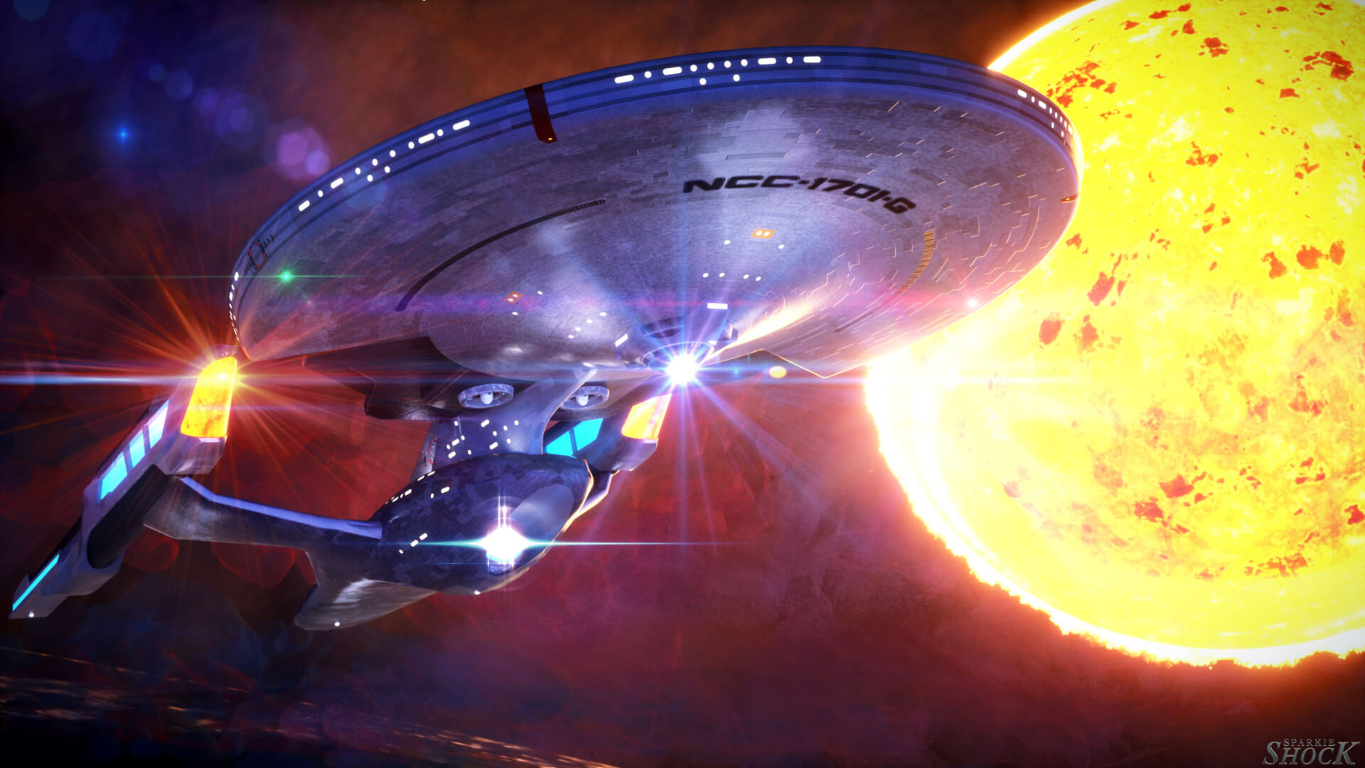 The Enterprise G V2 by SparkieShock | RenderHub Wallpapers