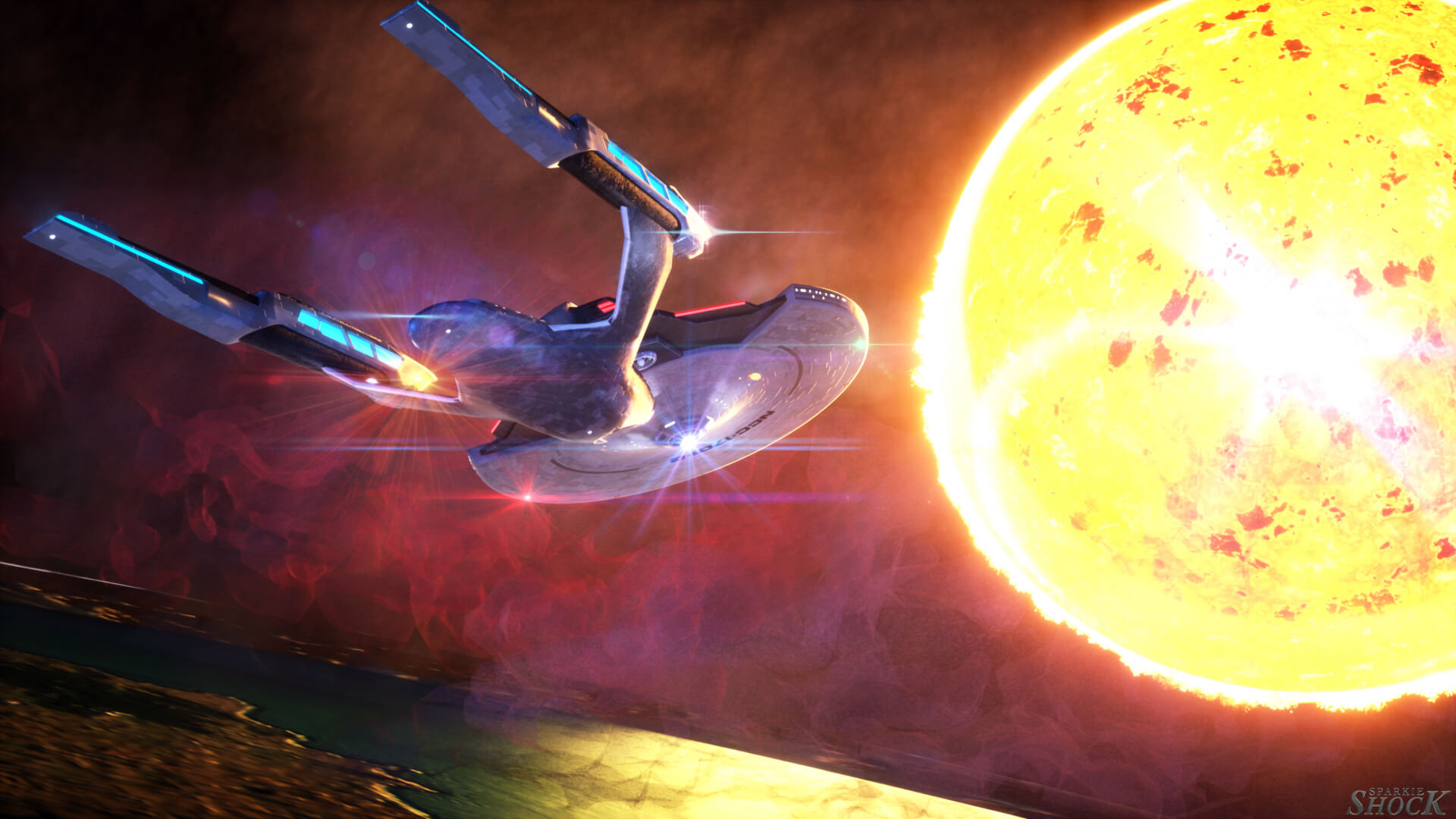The Enterprise G V3 by SparkieShock | RenderHub Wallpapers