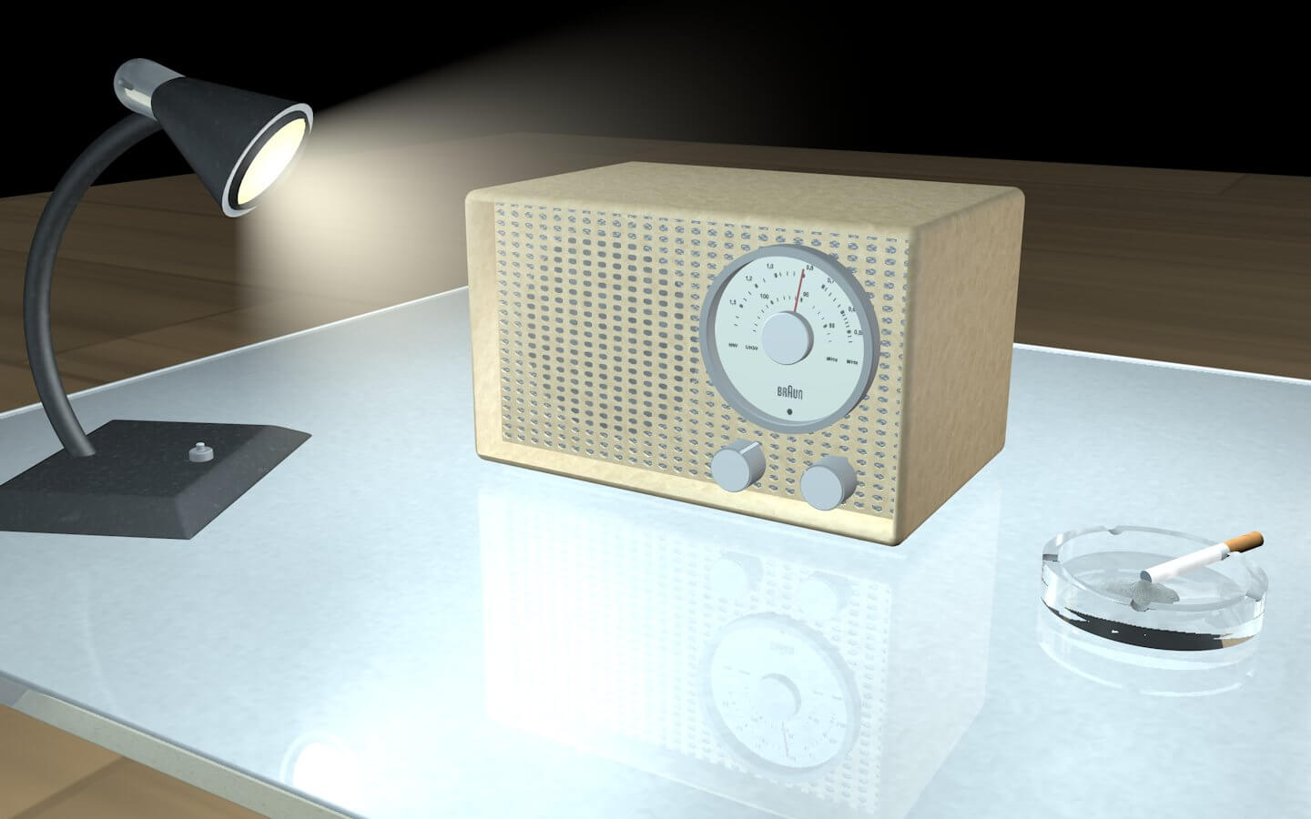BRAUN SK2 Radio Scene - 3D Model by Spawn0208