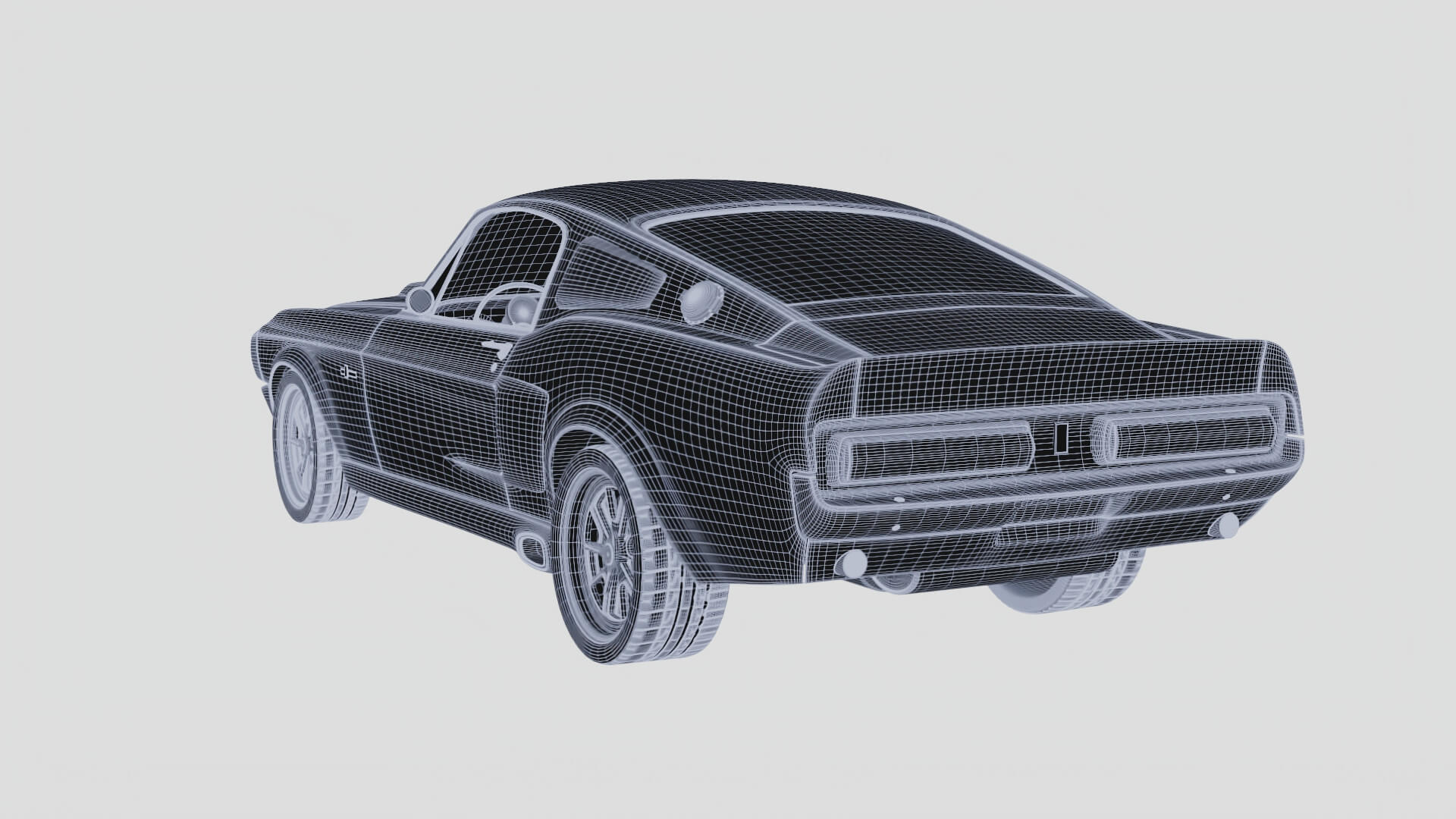 1967 Shelby GT500 (Eleanor) - 3D Model by spaz