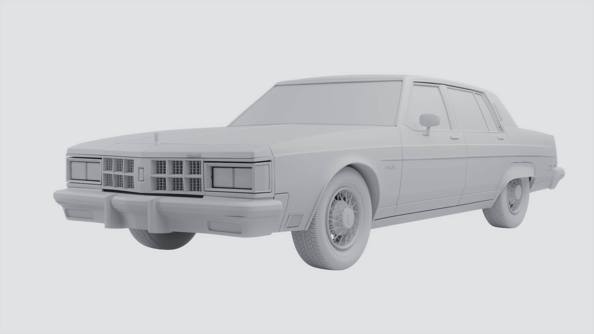 1981 Oldsmobile 98 Regency Sedan - 3D Model by spaz
