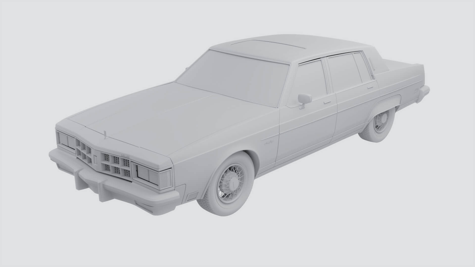 1981 Oldsmobile 98 Regency Sedan - 3D Model by spaz