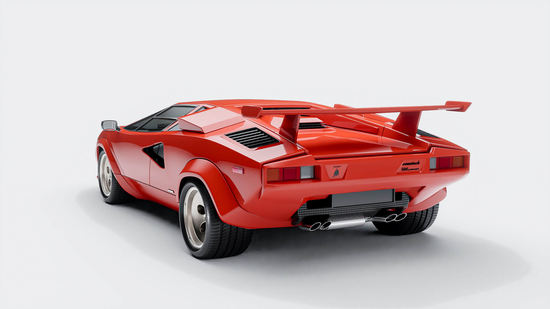 1985 Lamborghini Countach 5000 Qv - 3D Model by spaz