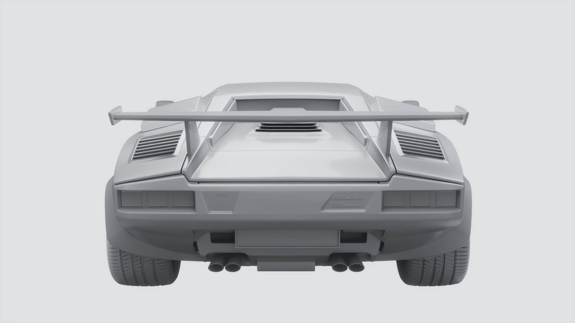 1985 Lamborghini Countach 5000 Qv - 3D Model by spaz