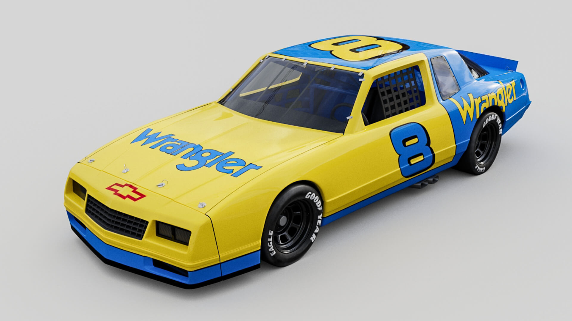 1986 Chevy Monte Carlo - Nascar 3D Model by spaz