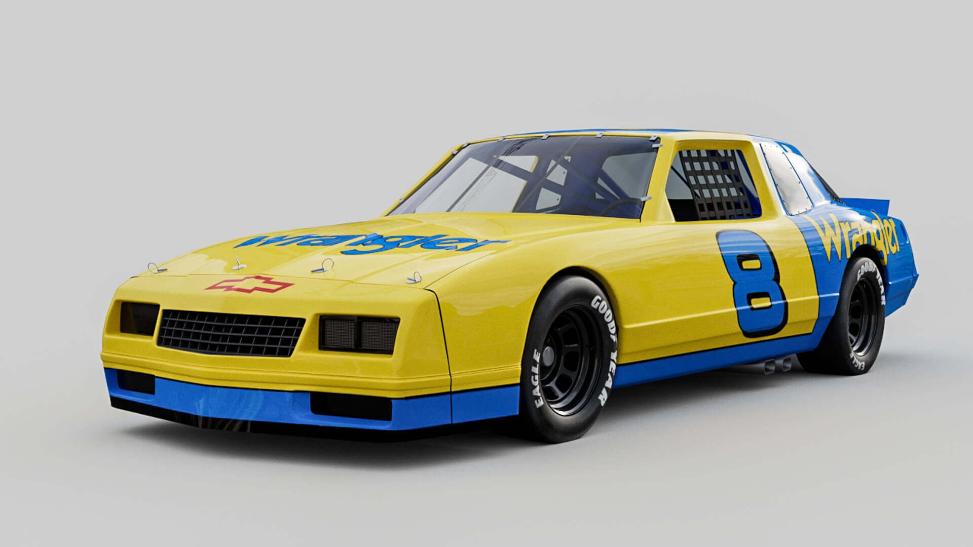 1986 Chevy Monte Carlo - Nascar 3D Model by spaz