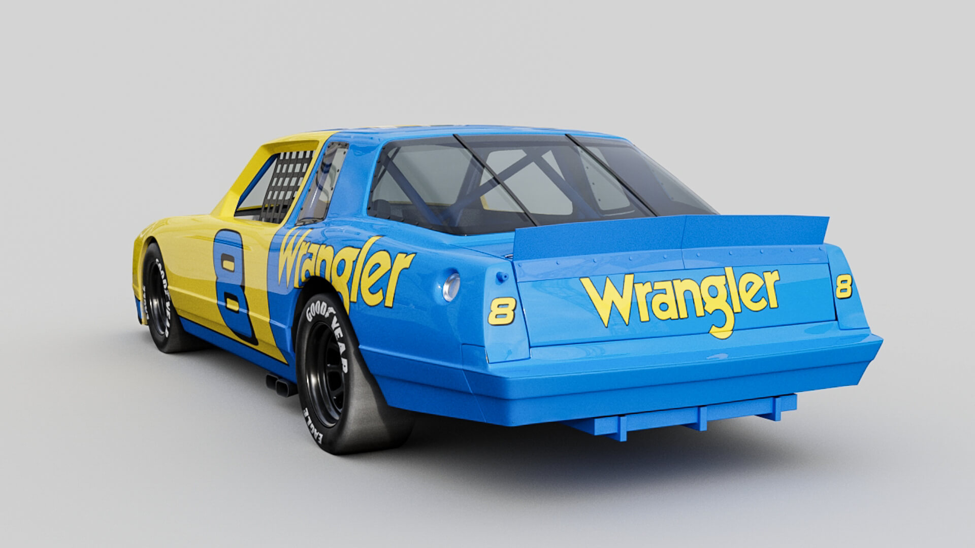 1986 Chevy Monte Carlo - Nascar 3D Model by spaz