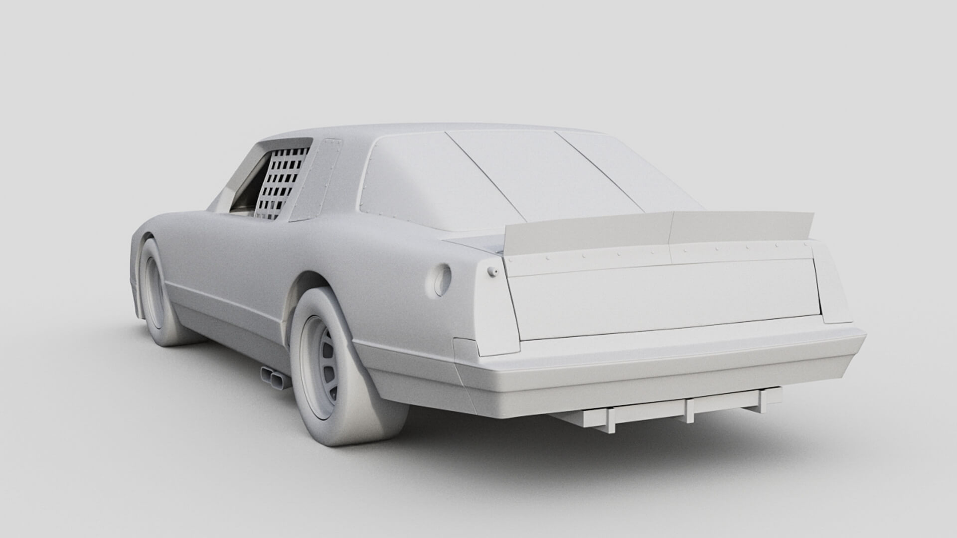 1986 Chevy Monte Carlo - Nascar 3D Model by spaz